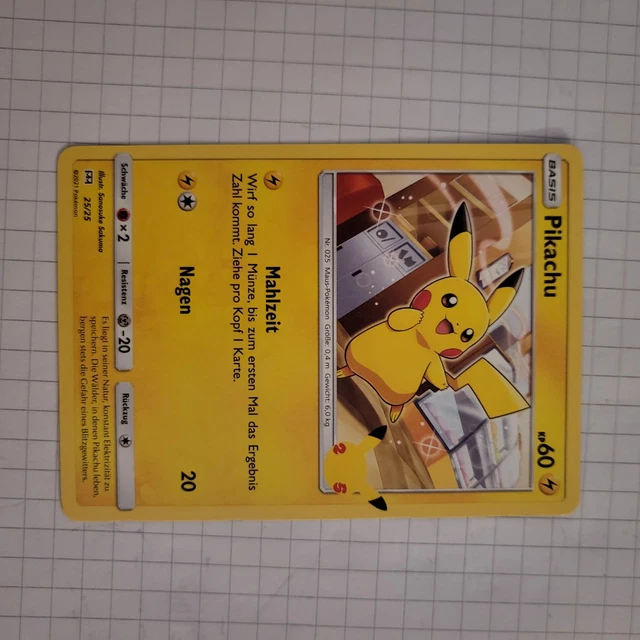 POKEMON MCDONALDS (25 Jahre) - Pikachu (Holo) - Promo Booster Deutsch ...