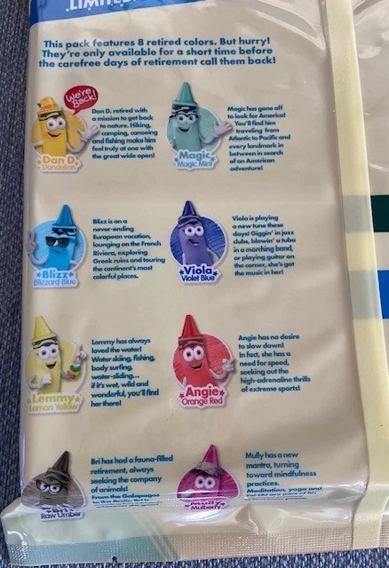 CRAYOLA LIMITED EDITION Collection 2025 Character Crayons (Retired ...