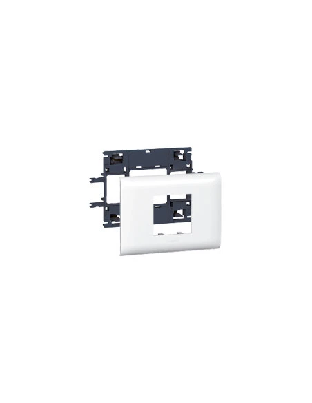 SUPPORT MOSAIC 2 modules pour goulotte DLP monobloc avec couvercle 85mm ...
