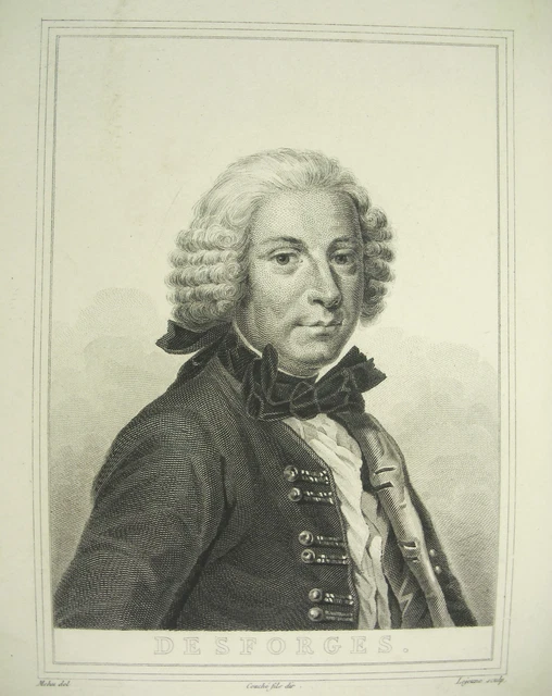 PAUL DESFORGES MAILLARD Poète gravyre par Couché Méhu c1880 XIXème EUR ...