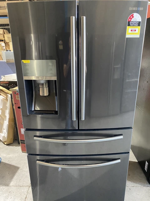BIG PROMO SAMSUNG SRF677CDBLS 680L 4 Door French Door Black Fridge Ice ...
