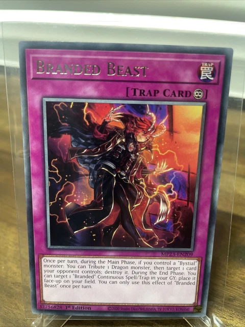 BRANDED BEAST MP23-EN209 Rare Yugioh TCG 25th anniversary Tin 2023 EUR ...