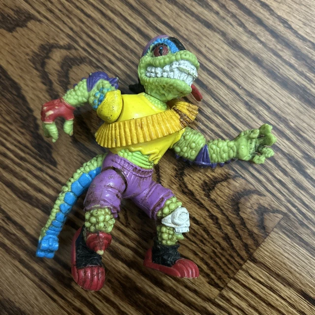 TEENAGE MUTANT NINJA Turtle 1990 Action Figure Mondo Gecko Lizard ...