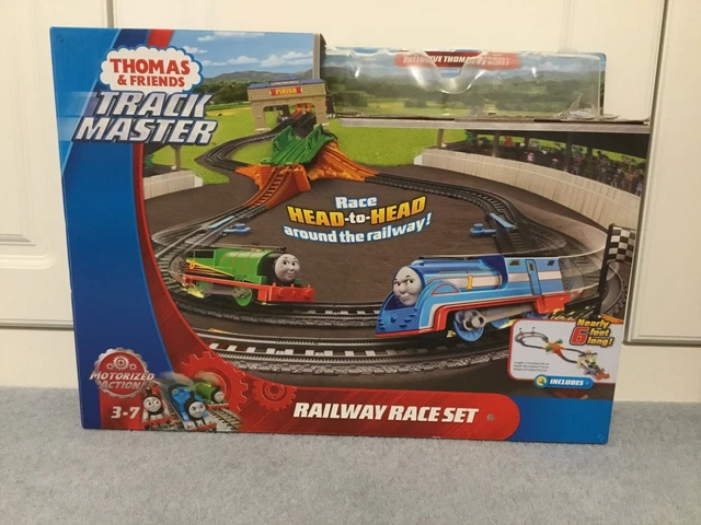 TRACKMASTER - RAILWAY Race Set (complete) PLUS EXTRA TRACK - Thomas ...