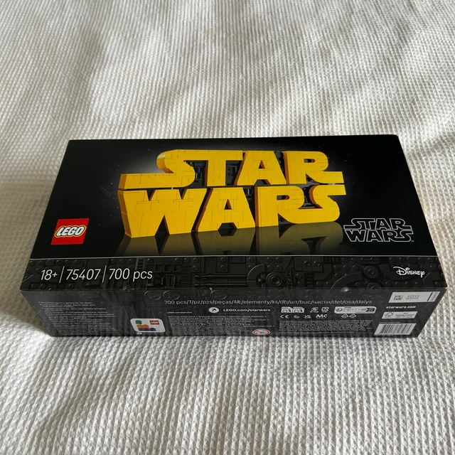 LEGO STAR WARS 75407 Brick-Built Star Wars Logo Sign Set for Adults ...