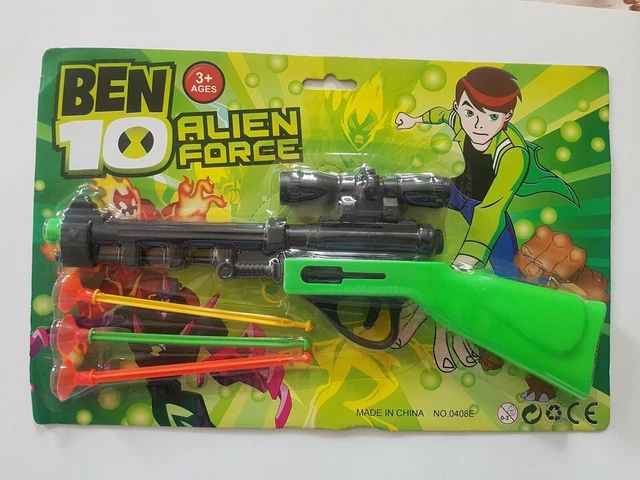 BEN 10 ALIEN Force Shooting Plumber Soft Gun is Box Gift Kids * NEW IN ...