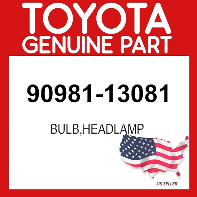 TOYOTA GENUINE 90981-13081 Bulb,Headlamp Oem EUR 21,89 - PicClick FR