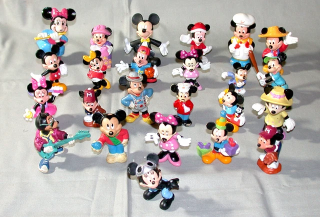24 VINTAGE WALT Disney Mickey & Minnie Mouse Miscellaneous Figurines ...