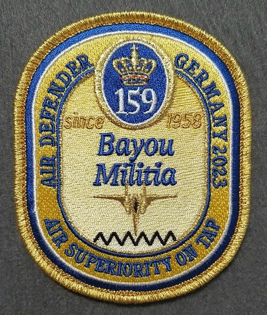 USAF 159TH FS F-15C Eagle Exercise Air Defender 2023 Patch on Velkro £7 ...