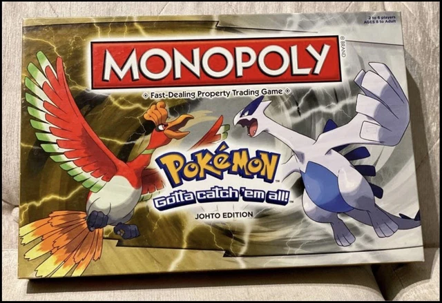 MONOPOLY POKÉMON JOHTO Edition RARE BOARD Game Metal Tokens Pikachu ...