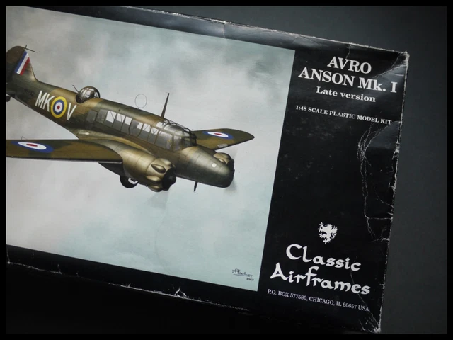 KIT MODELLO CLASSICO AVRO Anson Mk.1 versione tardiva 1:48 EUR 128,54 ...