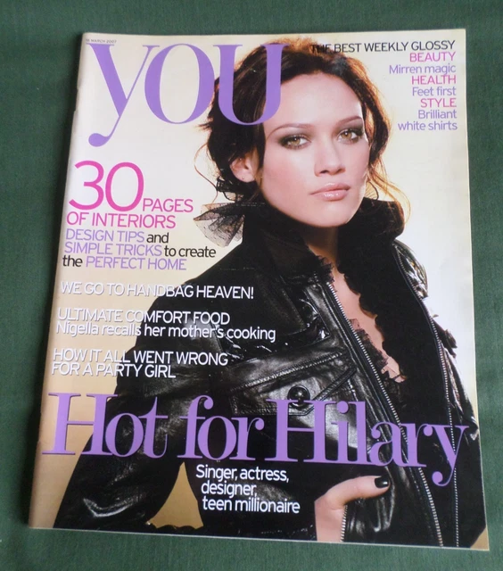 HILARY DUFF - Film Star / Actress - Bryan Ferry - You Magazine-18 Mar ...