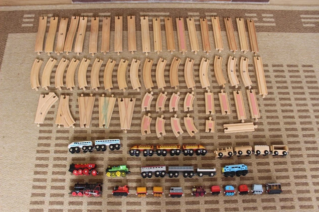 WOODEN TRAIN SET Bundle - Brio ELC Thomas the Tank etc £30.00 - PicClick UK