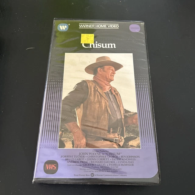 CHISUM VHS WARNER Home Video Clamshell Release Former Rental From SRO ...