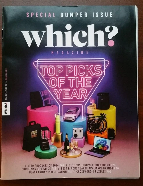 WHICH? MAGAZINE - December 2024 / January 2025 double issue £4.95 ...