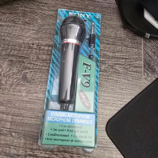 VINTAGE SONY DYNAMIC Microphone F-V9 New Original Packing $19.99 - PicClick