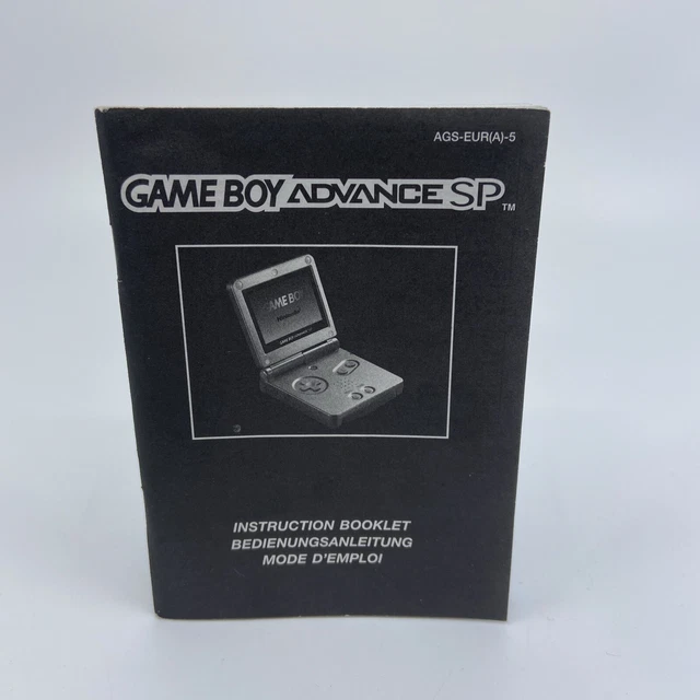 NOTICE NINTENDO GAME Boy Advance SP GBA SP Très Bon État Rare Version EUR (A)-5 EUR 15,90 ...