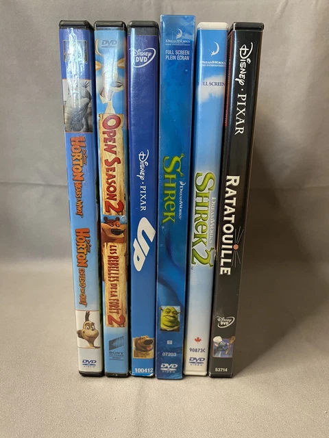 SHREK RATATOUILLE HORTON Hears a Who Up Open Season 2 DVD LOT Kids ...
