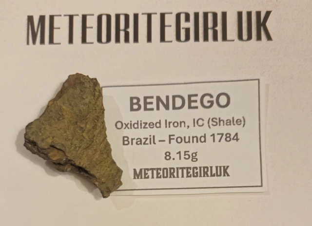 RARE BENDEGÓ 8.15G Individual Iron IC Historic Meteorite EUR 78,59 ...