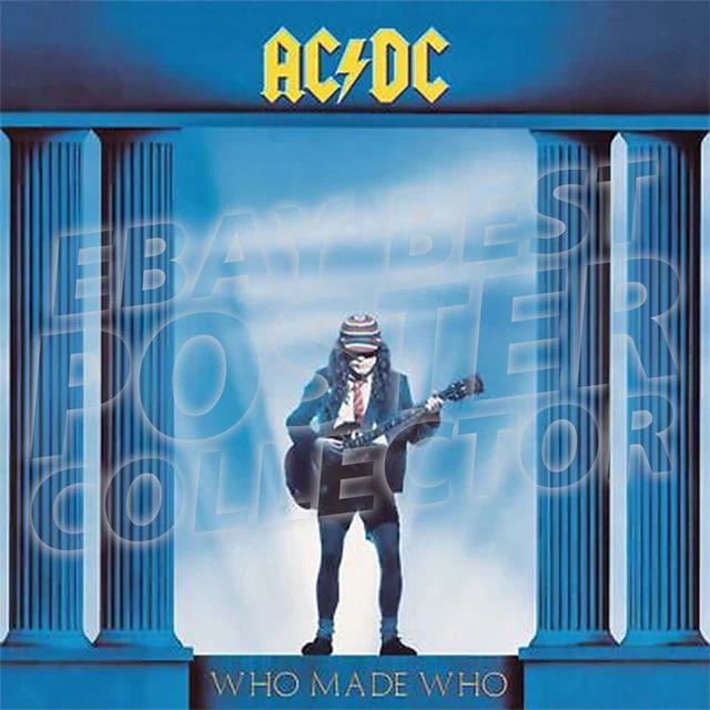 AC DC WHO Made Banner Album Cover Poster $32.99 - PicClick