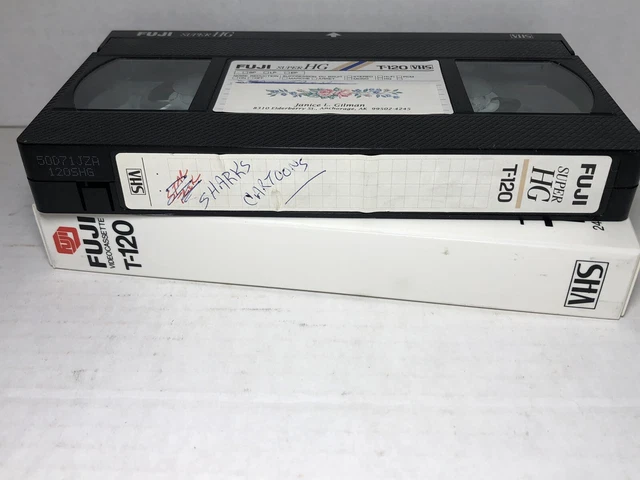 BLANK VHS TAPE Shark Week And Cartoon Network Scooby Doo W/Commercials ...