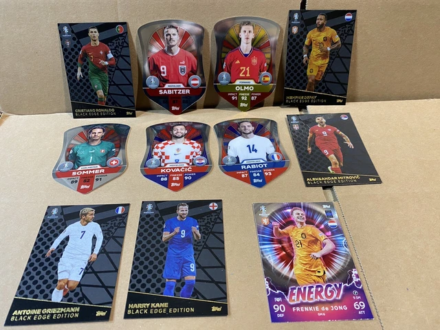 MATCH ATTAX EURO 2024 Energy Card Shields Black Edge Bundle Kane ...