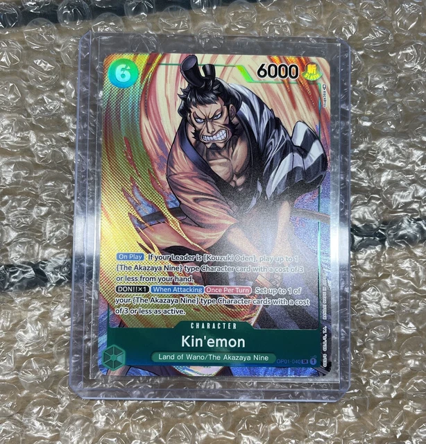 ONE PIECE TCG Karte Kinemon OP01-040 SR Alternate Art AA Romance Dawn EN EUR 26,99 - PicClick DE