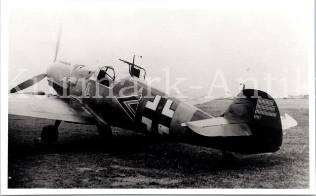 C801 FOTO WEHRMACHT Archiv Repro Luftwaffe Flugzeug Me109 Bilanz rkt ...