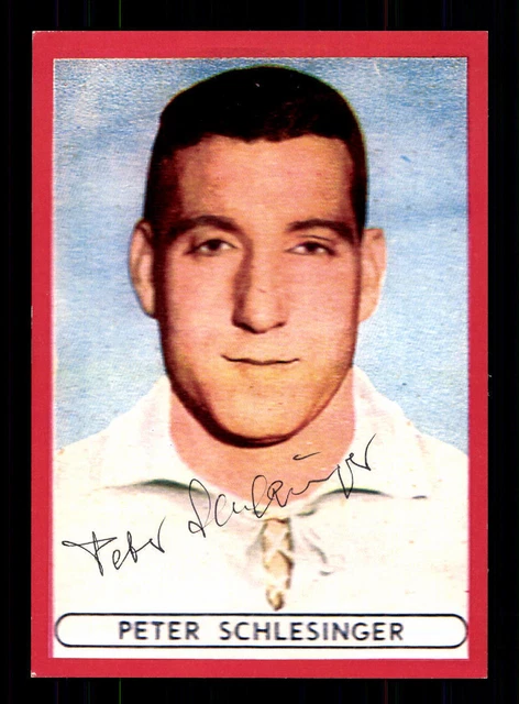 PETER SCHLESINGER AUTOGRAMMKARTE Hertha BSC Berlin Spieler 60er Jahre ...