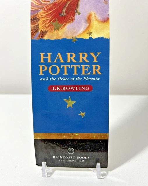 HARRY POTTER ORDER of the Phoenix Bookmark Raincoast Books Canada 2003 ...