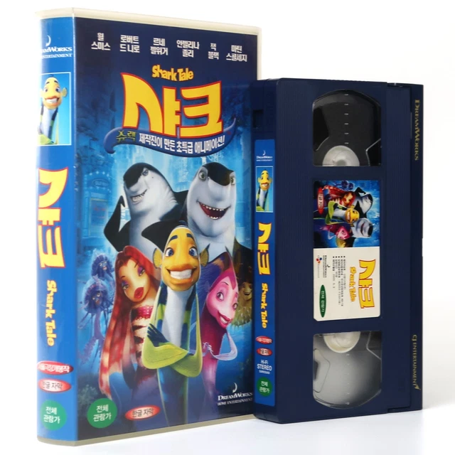 SHARK TALE (2004) Korean VHS Rental [NTSC] Dreamworks Korea English ...