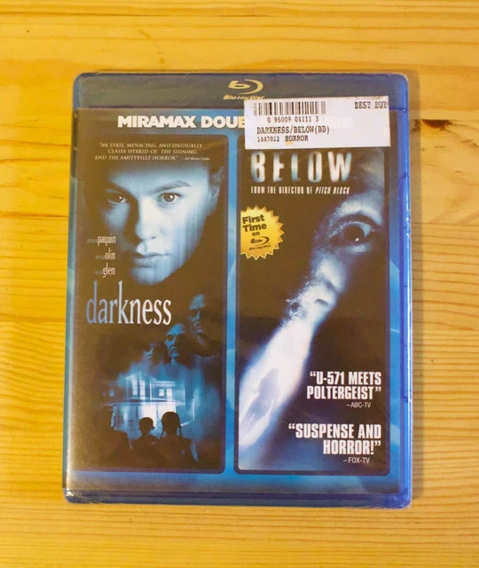 DARKNESS / BELOW Blu-ray Miramax Double Feature Anna Paquin Horror Brand New OOP $29.99 ...