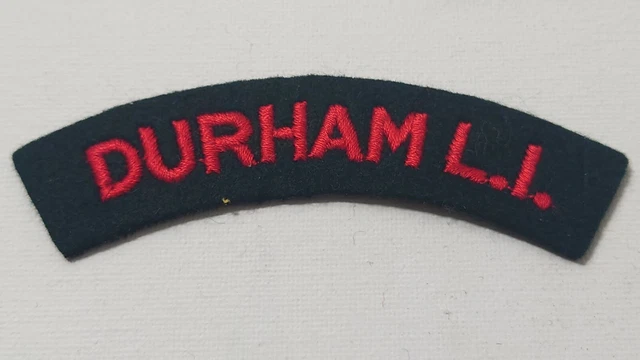 BRITISH ARMY DURHAM Light Infantry Shoulder flash Patch reproduction ...