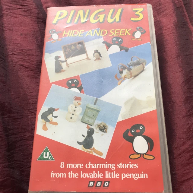 PINGU 3 HIDE AND SEEK BBC VIDEO PAL VHS VIDEO Tape Cassette KIDS ...