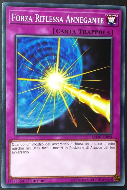 YU-GI-OH! EGO1-IT035 FORZA Riflessa Annegante Comune Italiano 1 ...