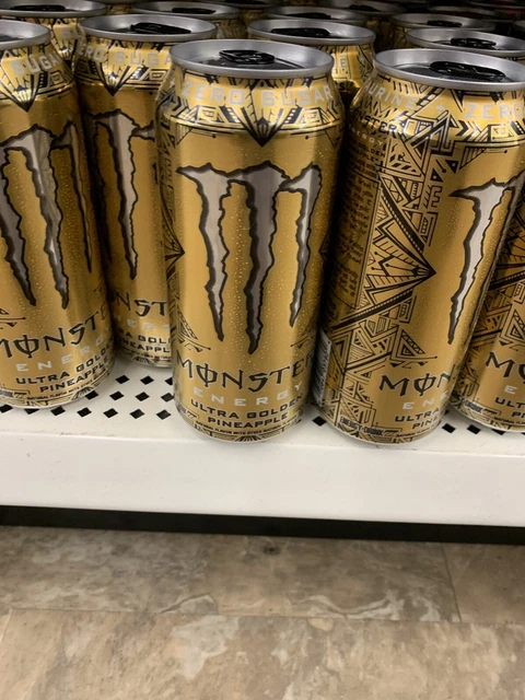 MONSTER ENERGY ULTRA Golden Pineapple Sugar Free Energy Drink 12 Cans ...
