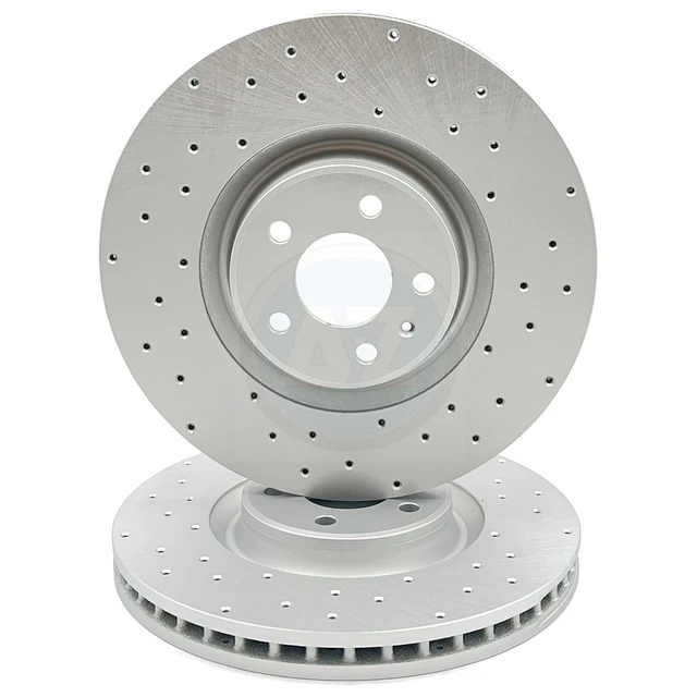 POUR AUDI A6 3.0 Bitdi C7 Performance Cross Perforé Paire Disque Frein ...