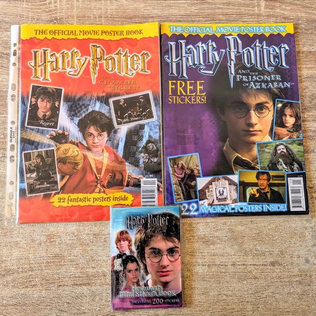 HARRY POTTER OFFICIAL Movie Poster Books & Hogwarts Mini Sticker / Cos ...