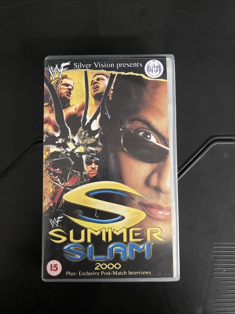 *RARE* WWF SUMMERSLAM 2000 VHS The Rock Triple H Kurt Angle £5.99 - PicClick UK