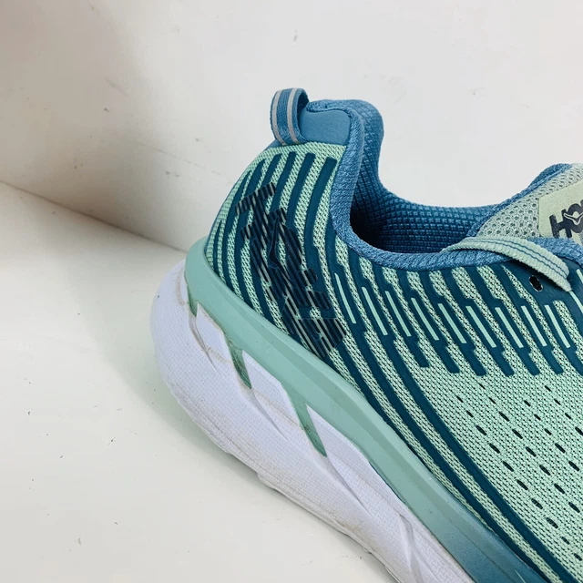 HOKA ONE ONE Womens Clifton 5 Marlin/Blue Ribbon Running Shoes Size 10 ...