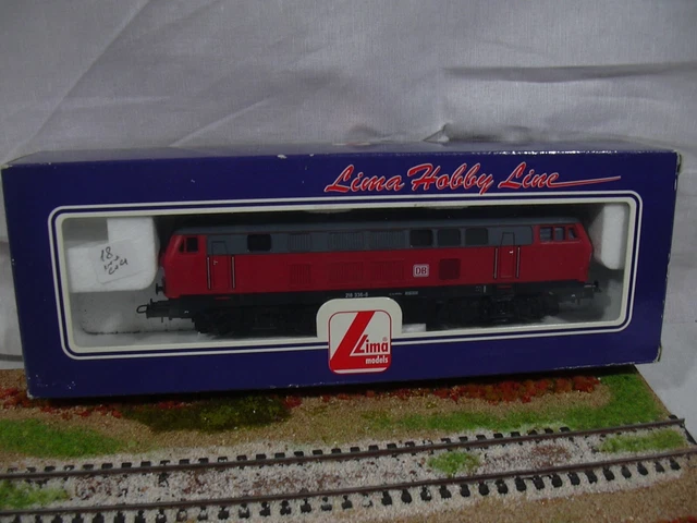 LIMA HO H0 1/87 '90 LOCOMOTIVA LOCO DIESEL DB 218 - 336 6 18 cm W/BOX ...