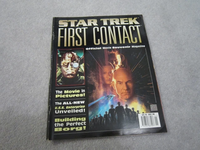 STAR TREK ,FIRST contact movie souvenir magazine ,December 1996 , £5.75 ...