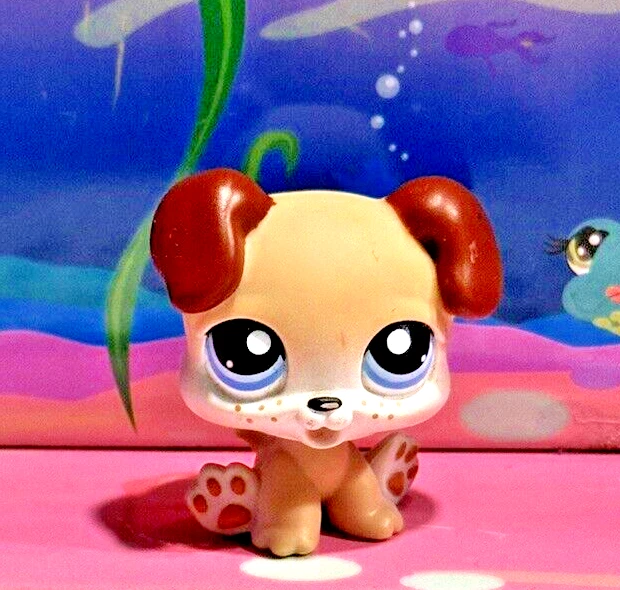 LITTLEST PET SHOP Lps Authentic Tan Freckled Boxer Puppy Dog #143 EUR ...