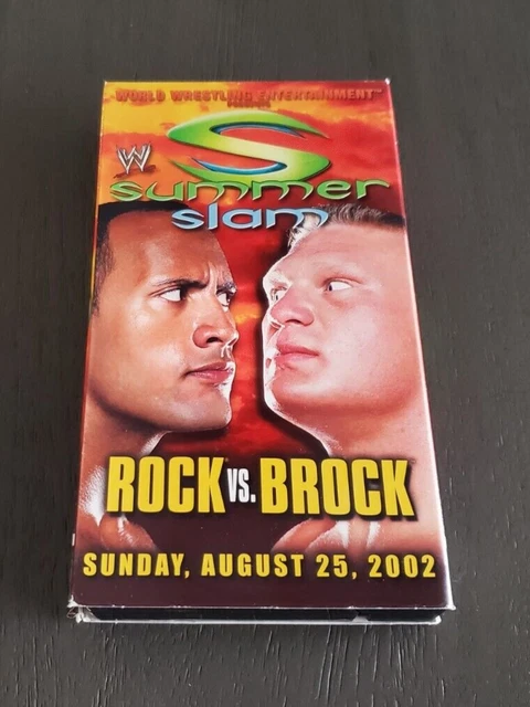 2002 WWE HOME Video VHS Summer Slam The Rock Brock Lesnar Undertaker ...