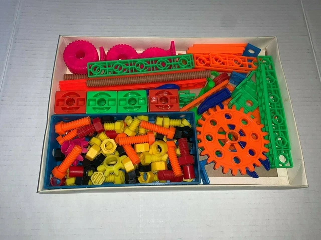 RARE VINTAGE 1970'S Blue Box educational toys junior building set 106 ...