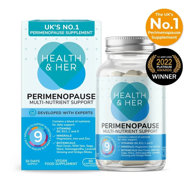 ‎HEALTH AND HER Perimenopause Supplements Capsule - 60 Capsules BBE ...