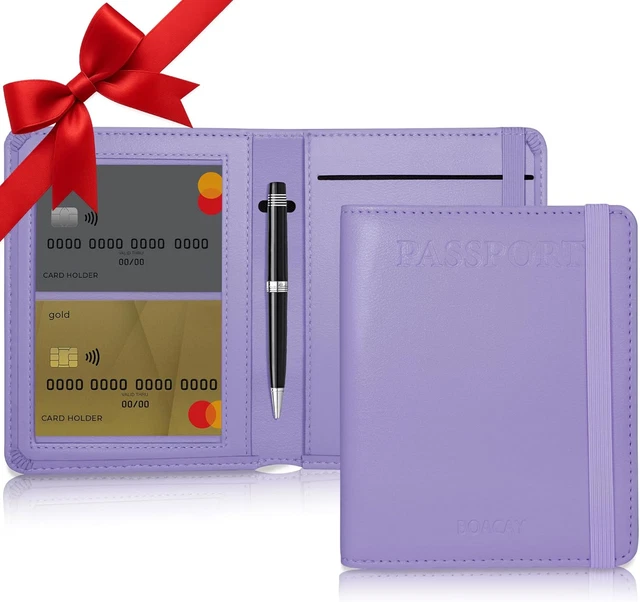 PASSPORT HOLDER AND Vaccine Card Slot Combo - Travel Wallet and ...