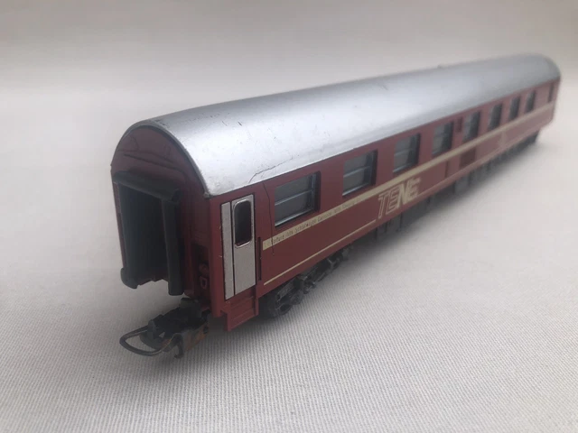 LIMA 309206 HO Gauge DB TEN Trans Euro Nacht Sleeper Coach Red Good+ ...