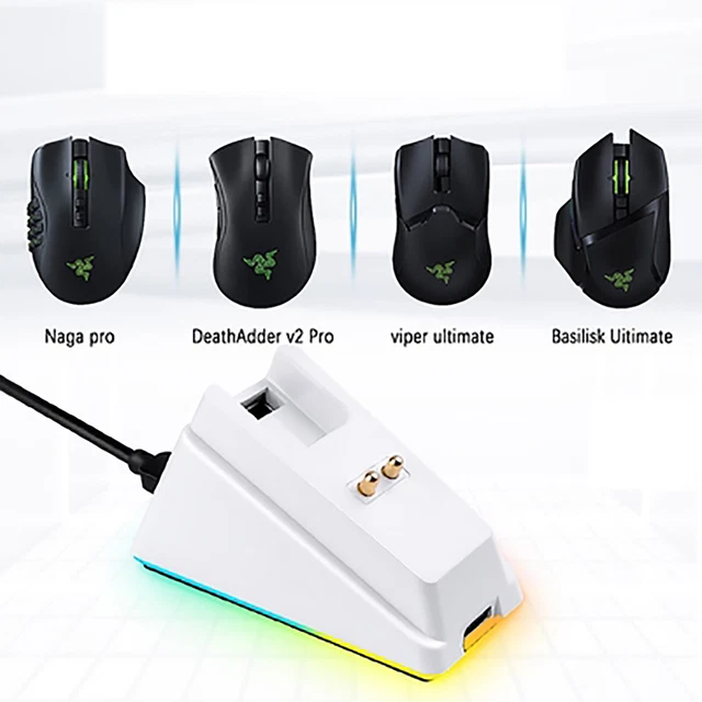 WIRELESS MOUSE CHARGING Dock for Razer Viper Ultimate/Basilisk Ultimate ...