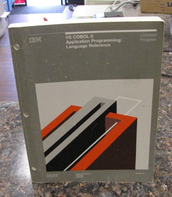 VINTAGE IBM VS COBOL II Application Programming Language Reference Book ...